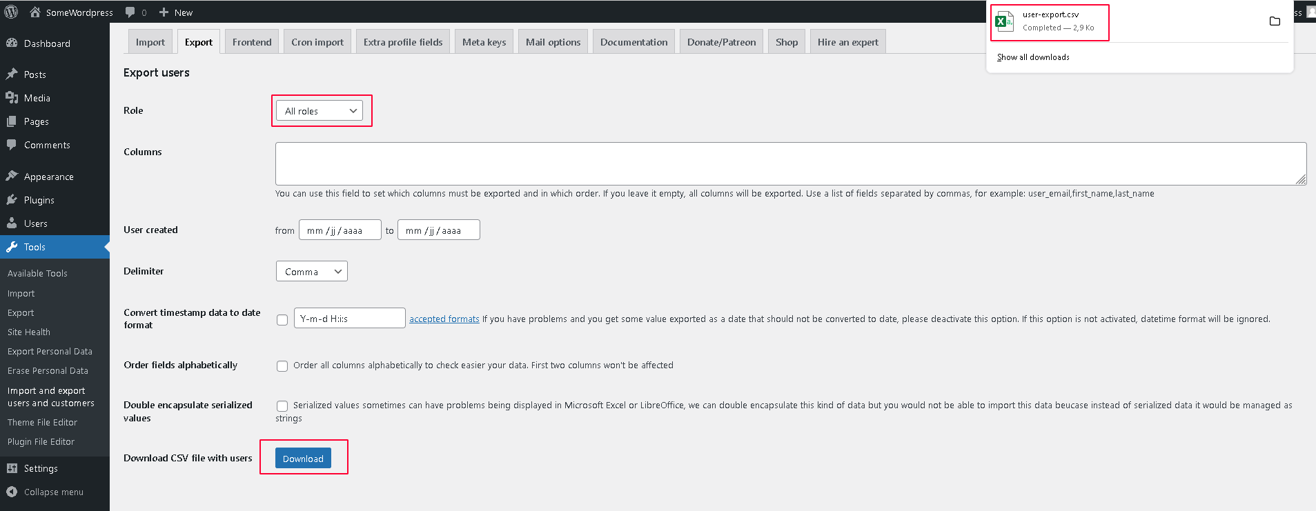 Cve 2022 3558 Wordpress Plugins Import And Export Users And Customers Csv Injection